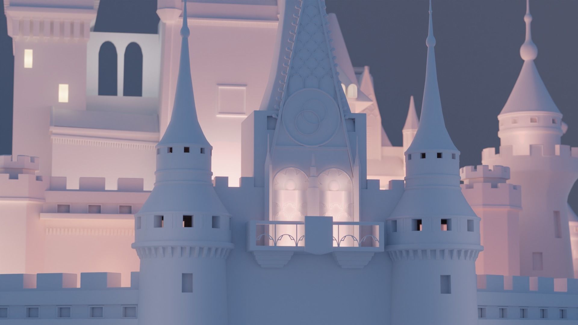 Disney Castle 3D Model 3D model | CGTrader
