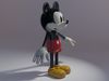 3D model Disney Mickey Mouse cartoon rigged character PBR VR / AR / low ...
