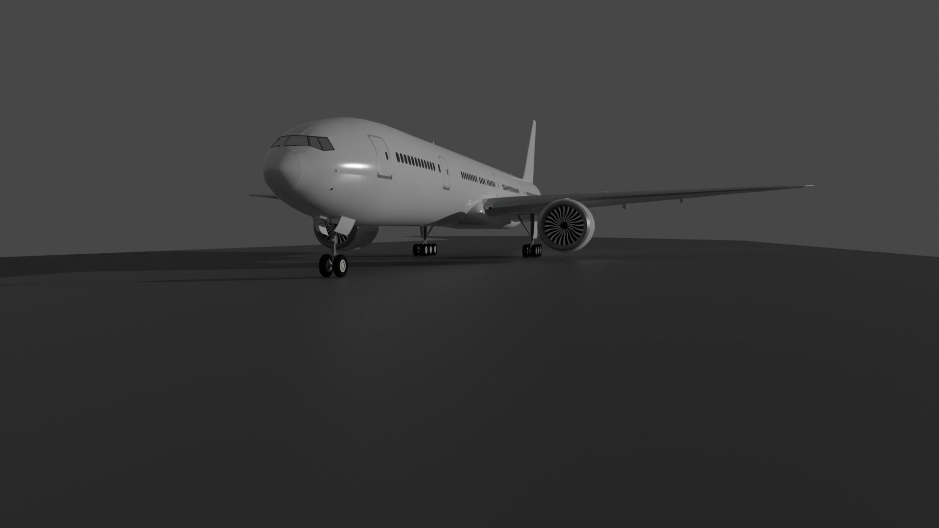 Commercial Plane free 3D model | CGTrader
