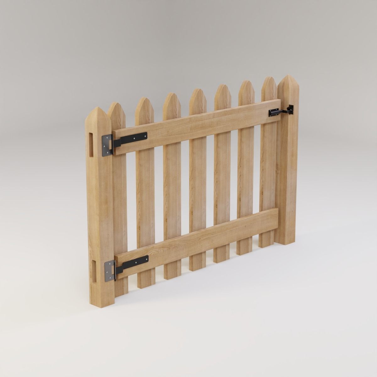 3D model Modular Fence Kit Pack - Colonial Gothic Picket Fence with ...