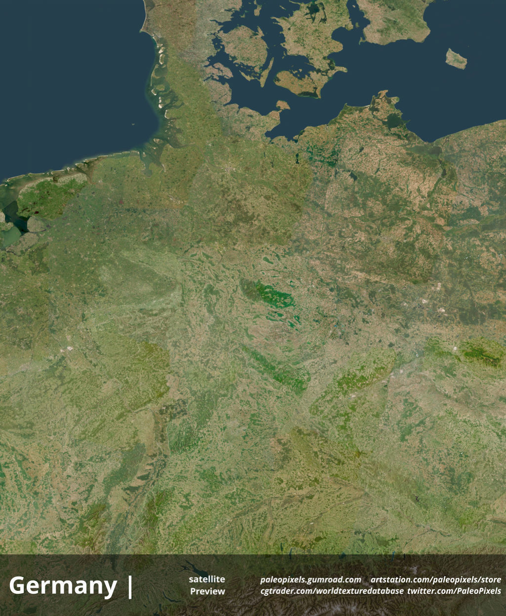 Germany Satellite High resolution Maps and masks Texture | CGTrader