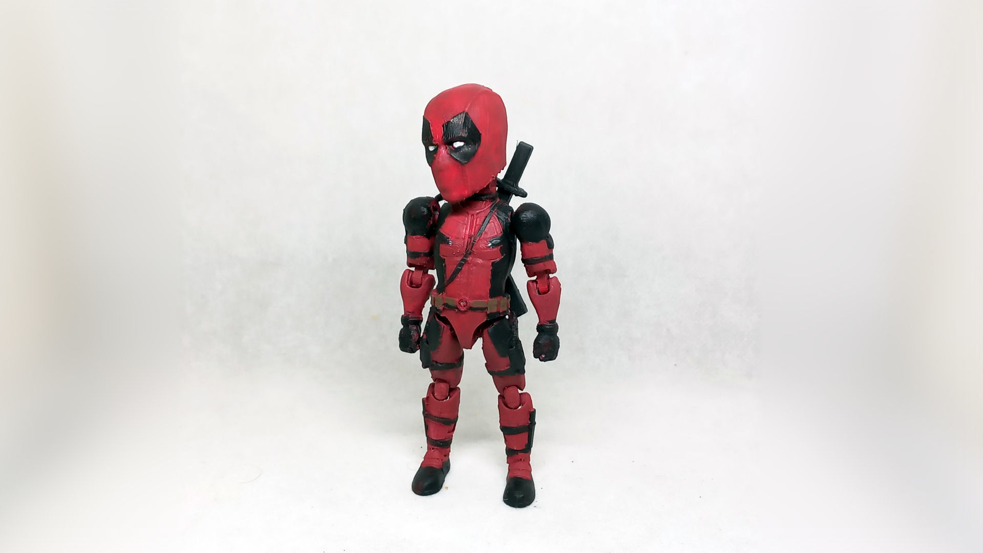 flexible Deadpool Print in place No Supports 3D model 3D printable ...