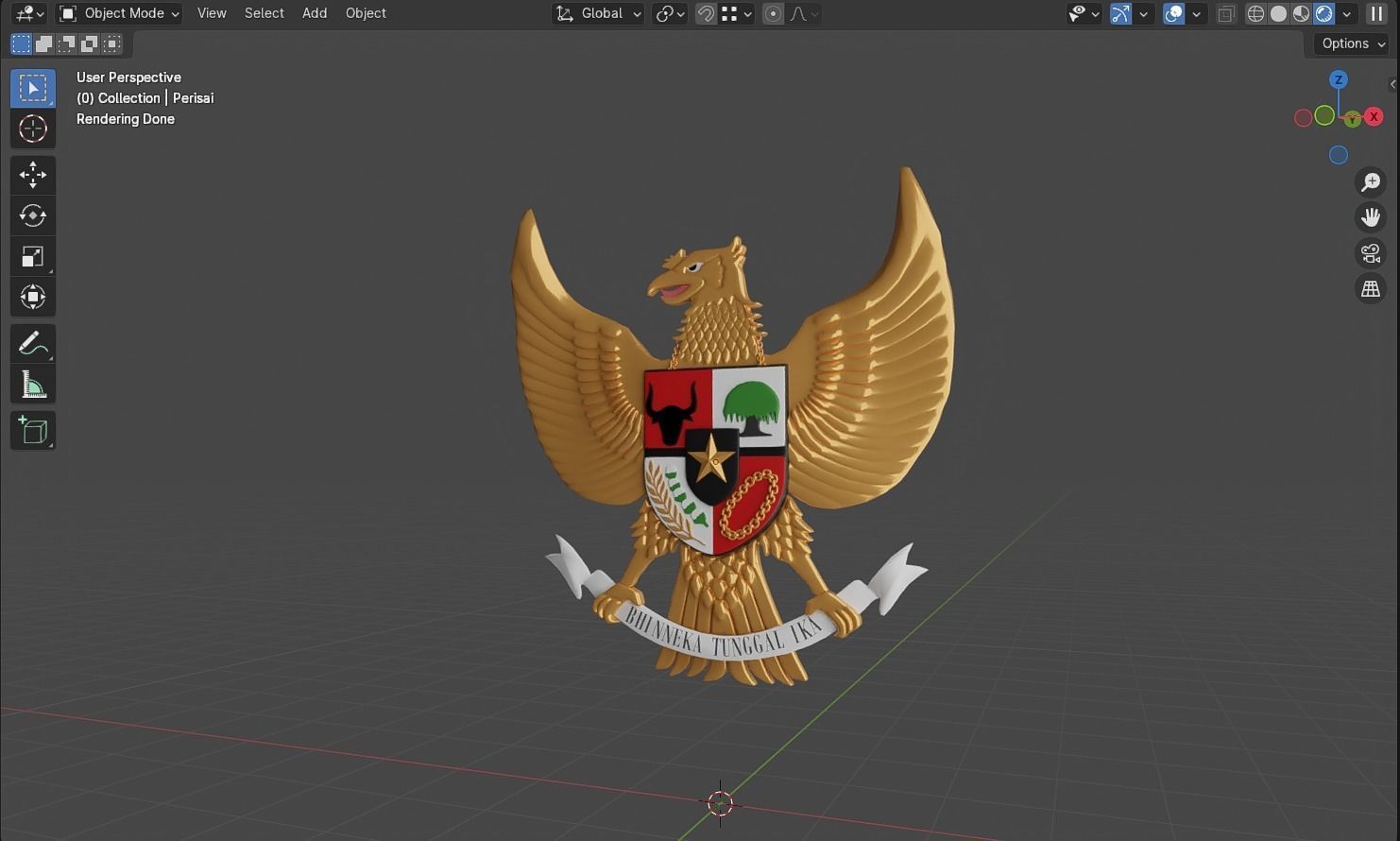 Garuda Pancasila 3D model | CGTrader