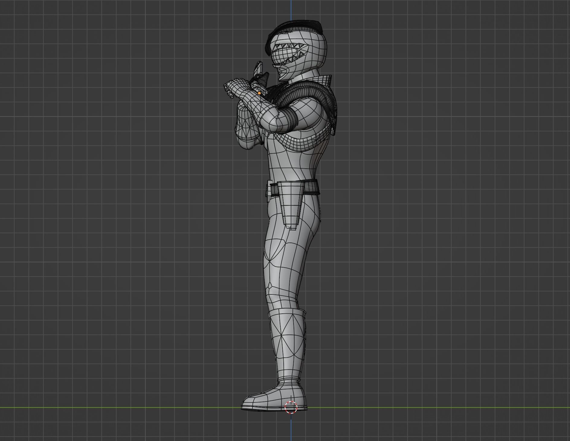 Green Ranger - Mighty Morphin Power Ranger 3D model rigged | CGTrader