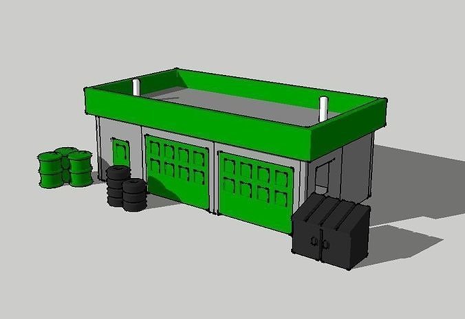 Service Station Combo by Outland Models 3D Printable 3D model 3D ...