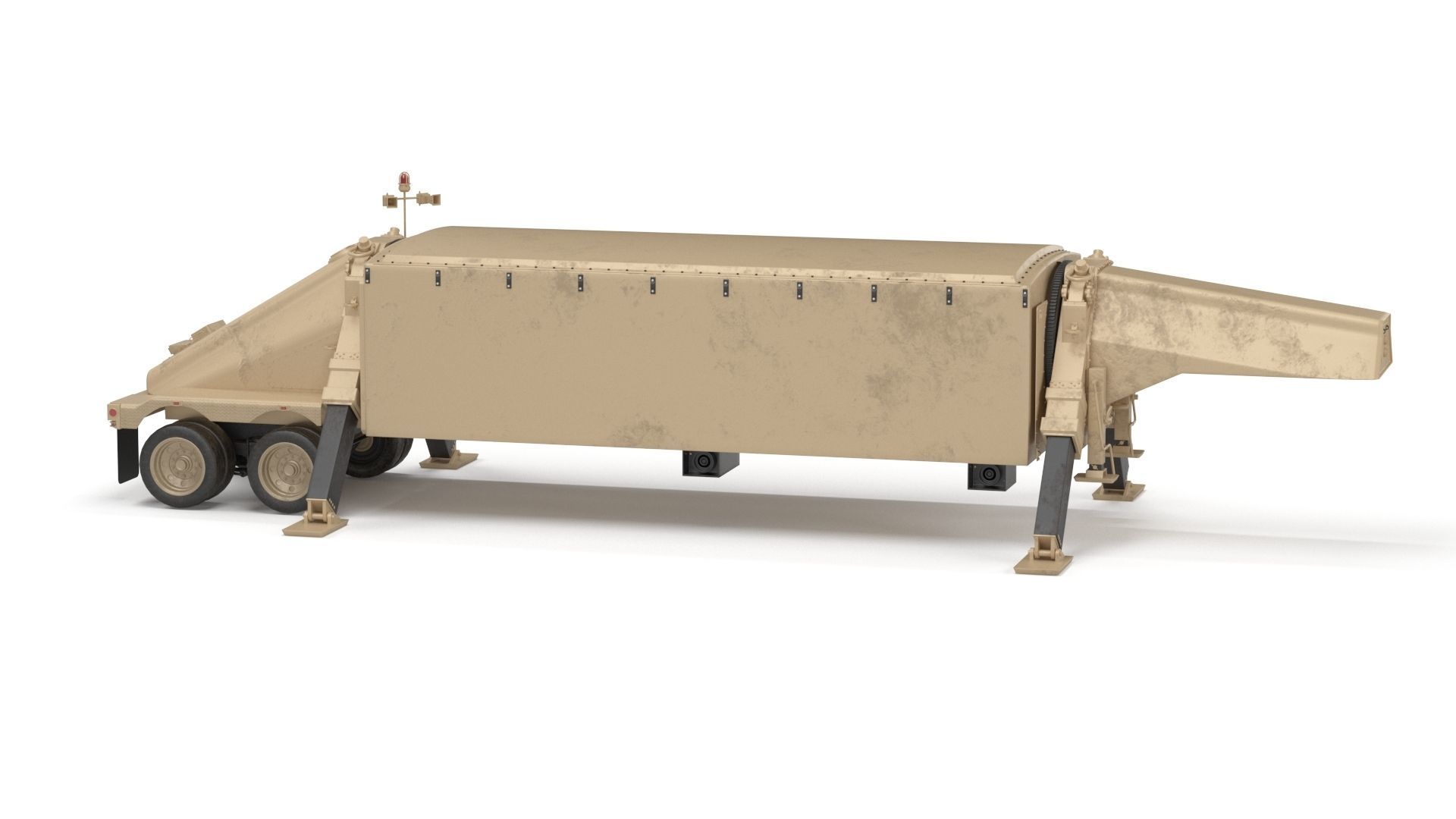 TPY2 X-band Radar of M983 Tractor Truck GMD THAAD Defense 3D model ...