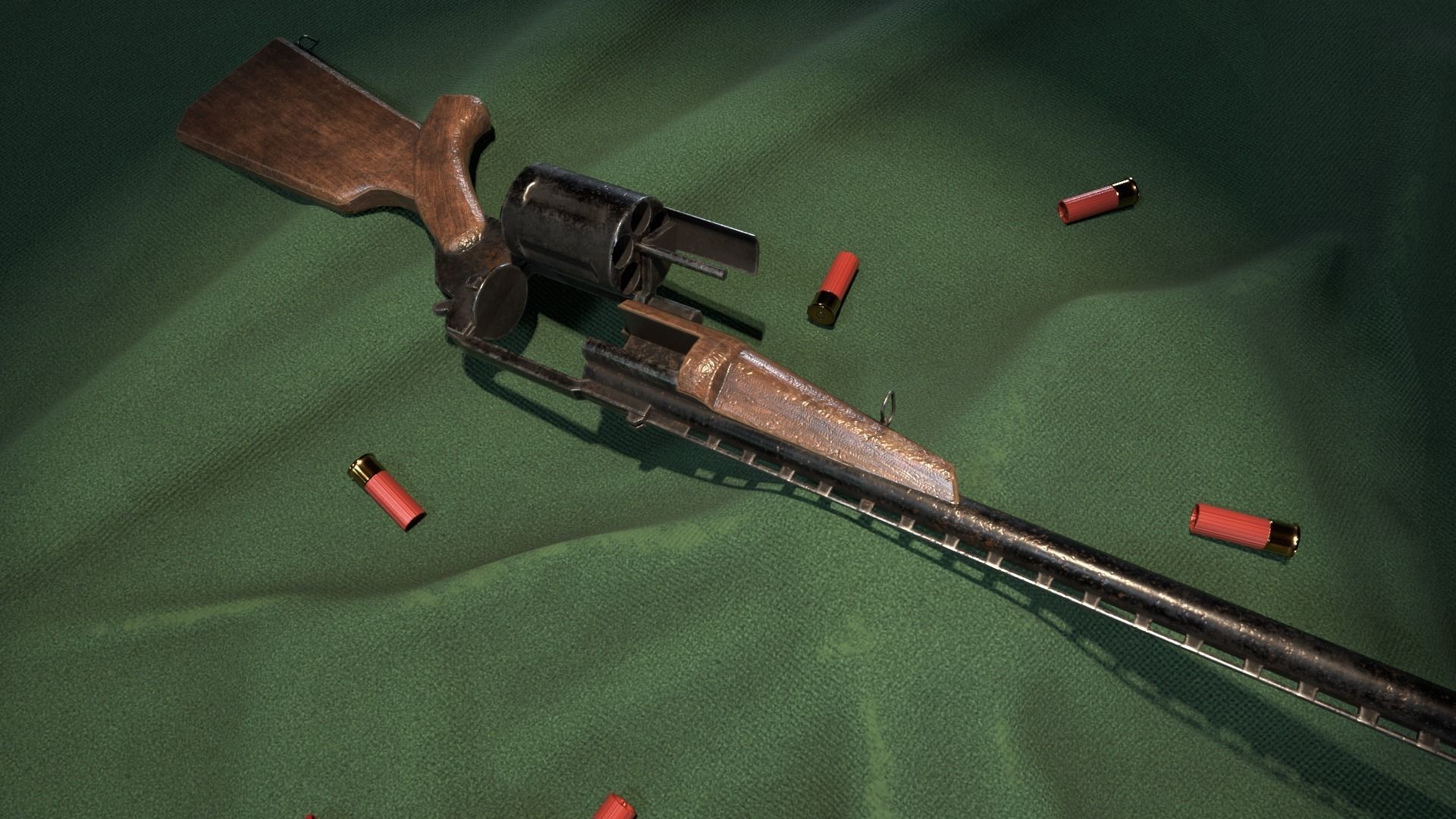 3D model Shotgun MC-255 VR / AR / low-poly | CGTrader