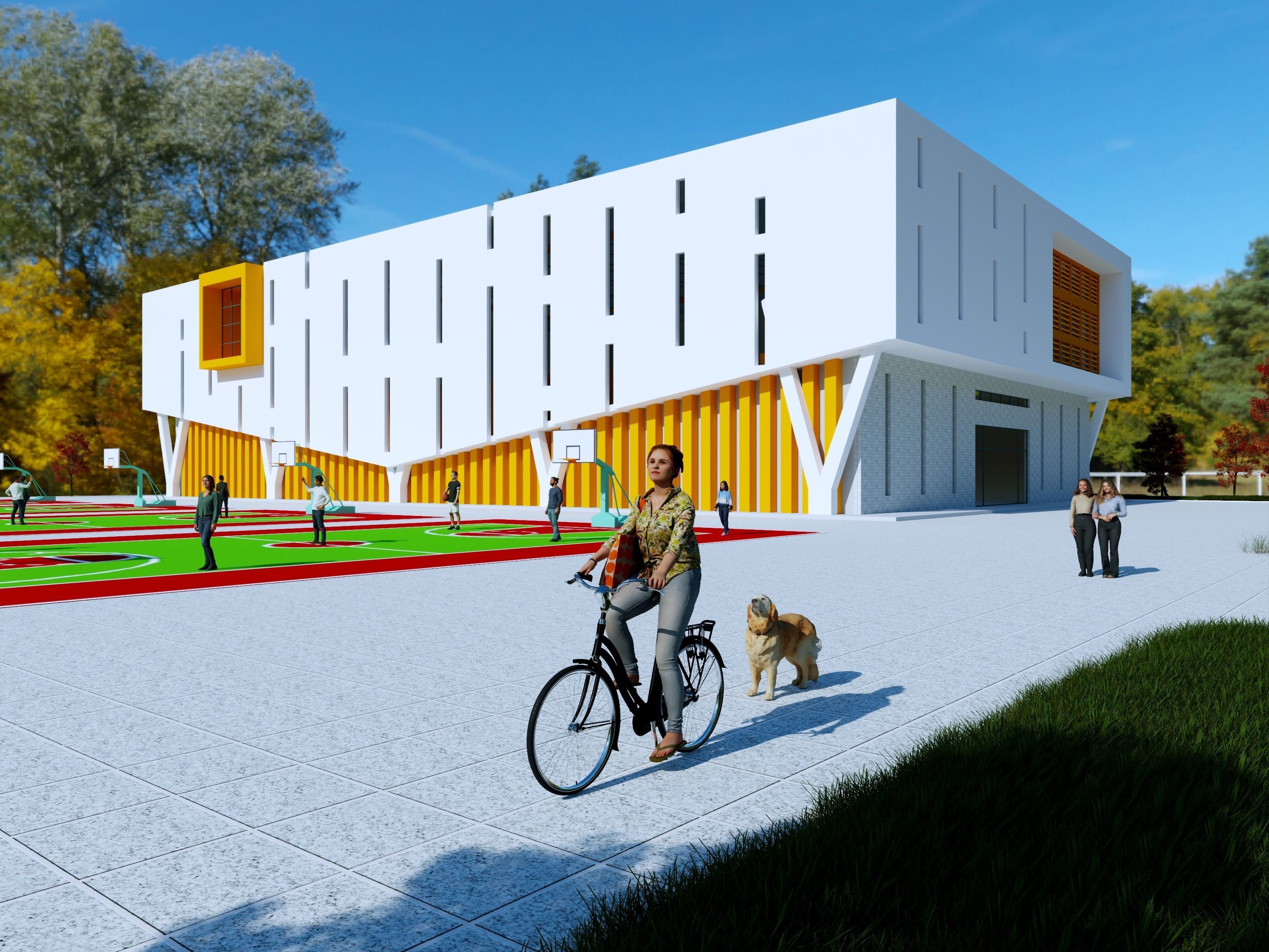 Modern Gymnasium 3D model | CGTrader