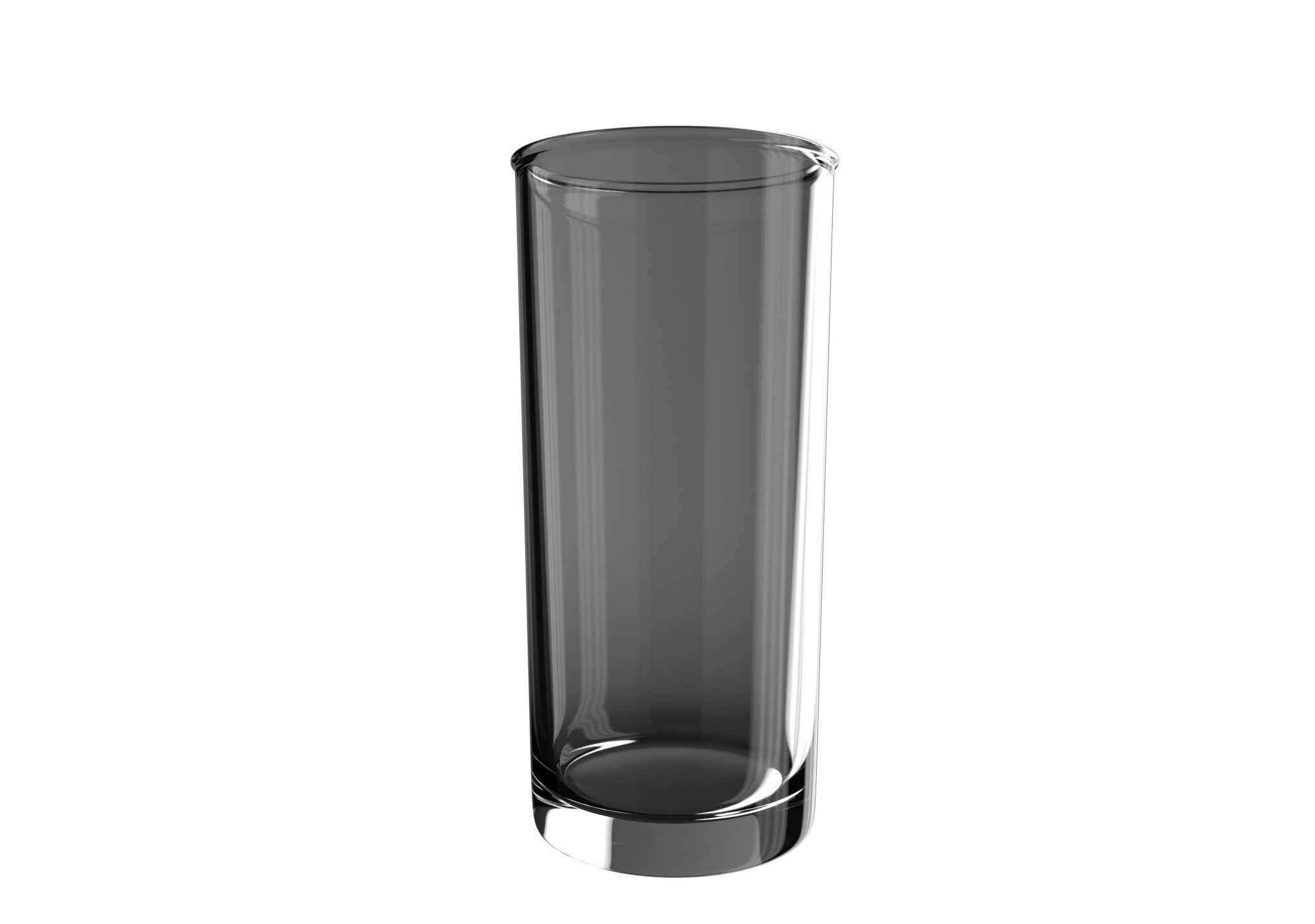 Tall Glass Free Vr Ar Low Poly 3d Model Cgtrader