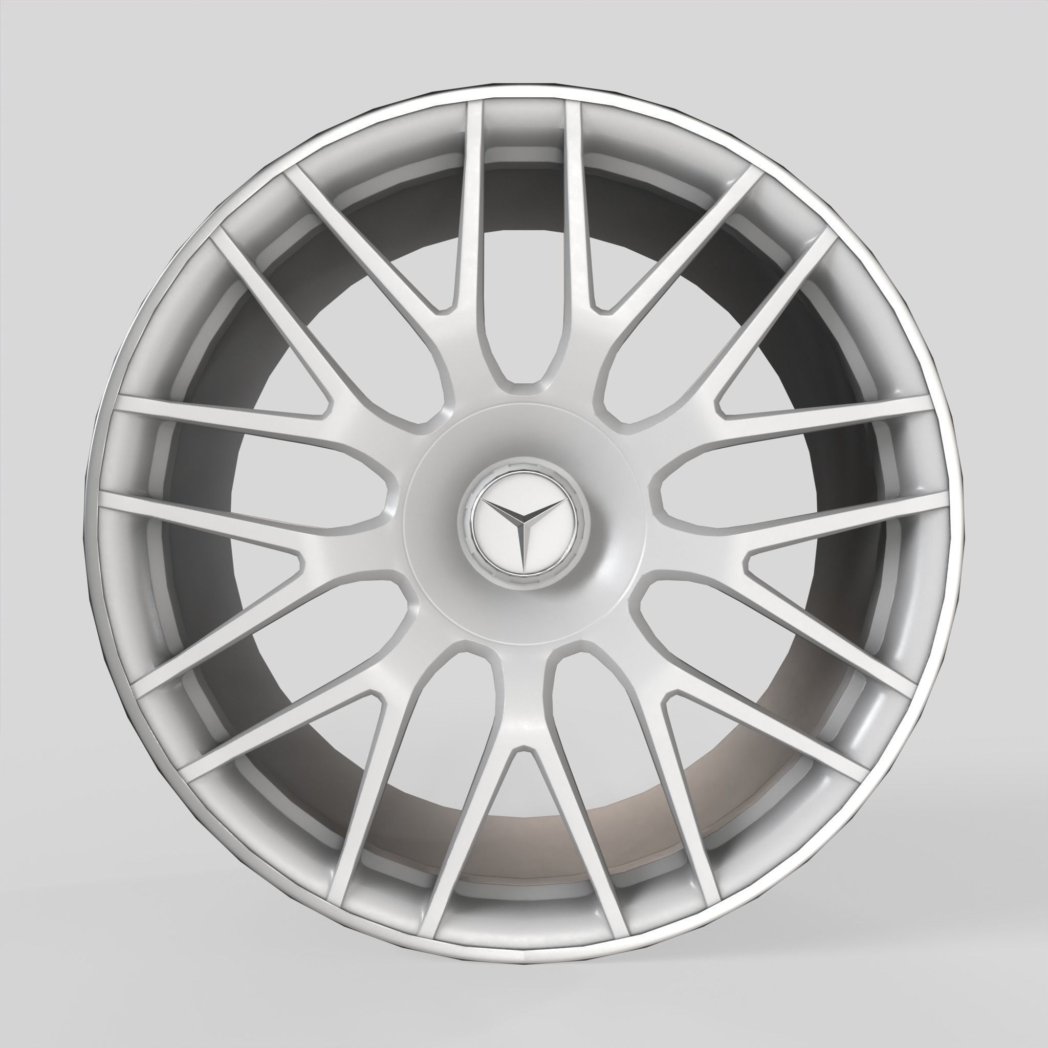 3D model Car Rim Wheel Mercedes-benz c63 AMG 19 inch VR / AR / low-poly ...