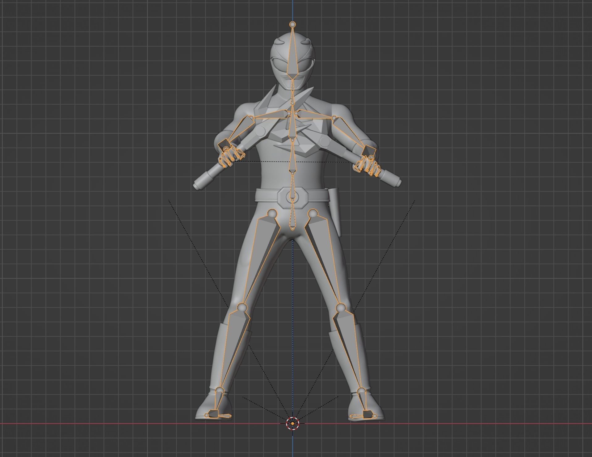 Blue Ranger - Mighty Morphin Power Ranger 3D model rigged | CGTrader