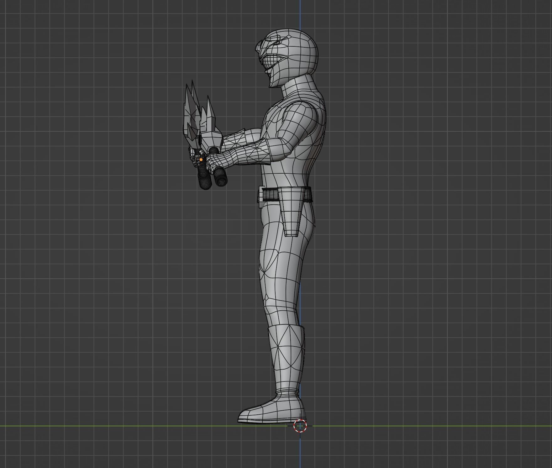 Blue Ranger - Mighty Morphin Power Ranger 3D model rigged | CGTrader