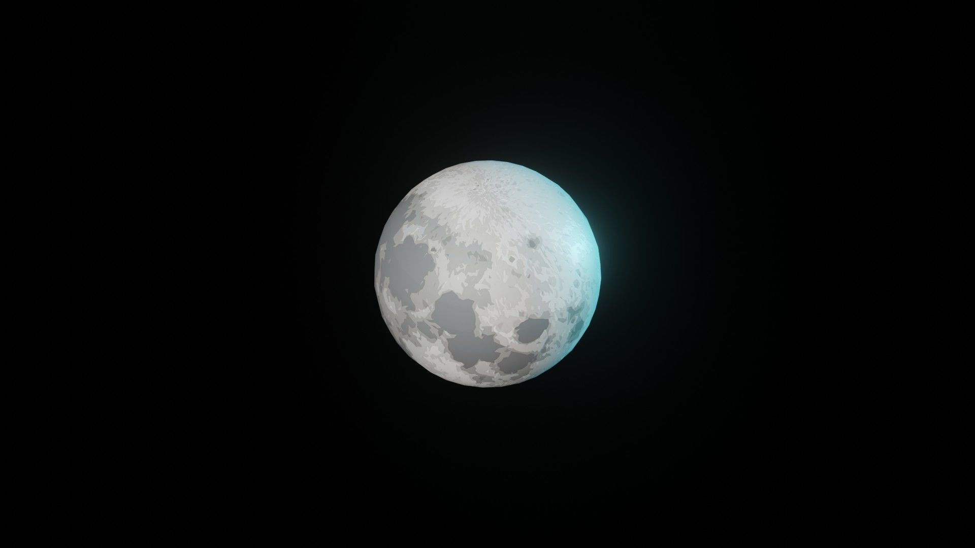 3D model Stylized Moon 3D Model 2k 4k 8k Textures VR / AR / low-poly ...