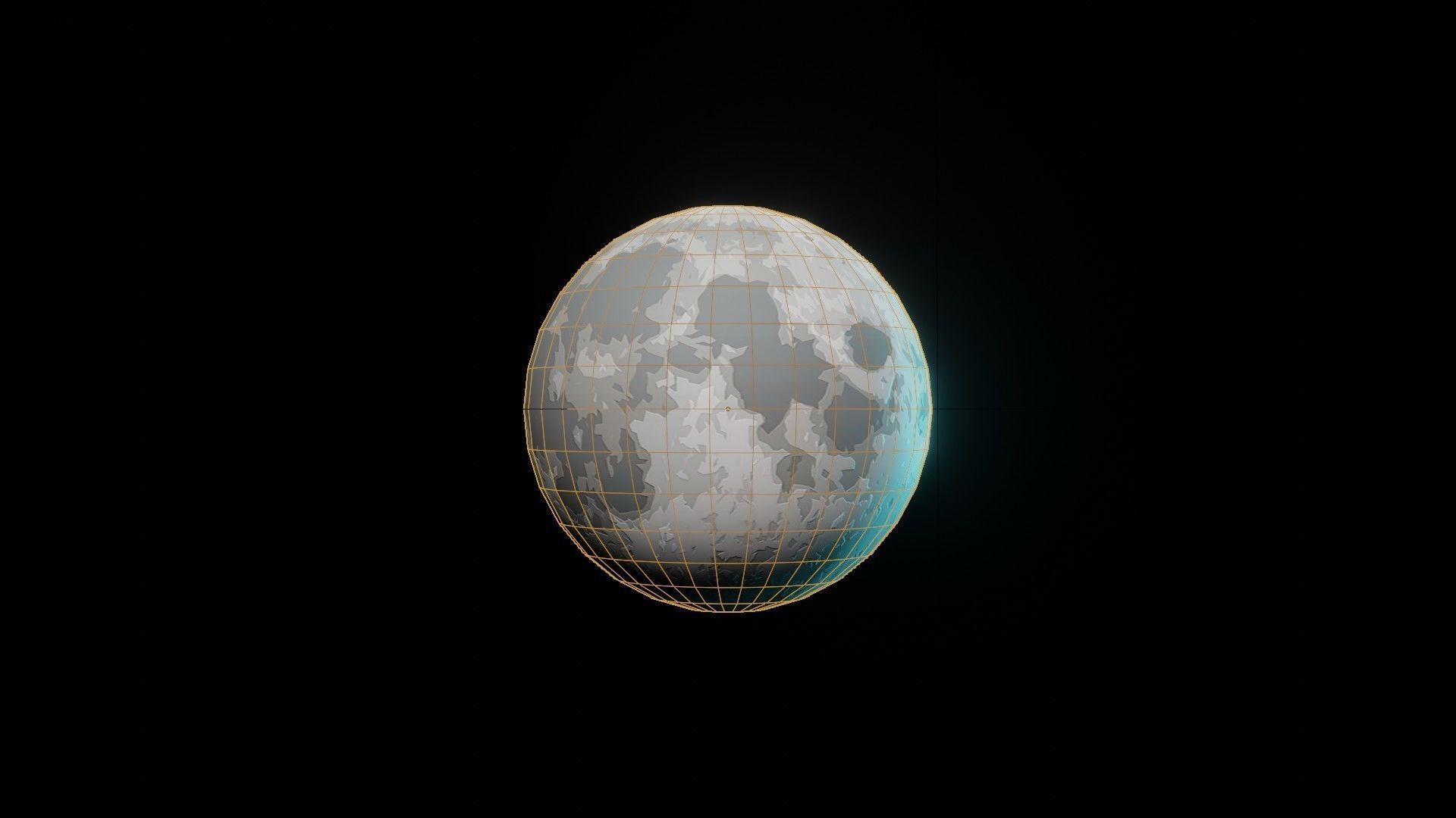 3D model Stylized Moon 3D Model 2k 4k 8k Textures VR / AR / low-poly ...