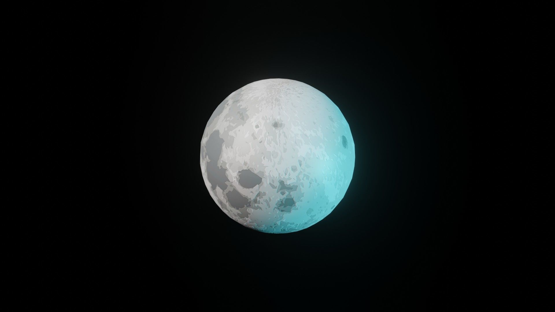 3D model Stylized Moon 3D Model 2k 4k 8k Textures VR / AR / low-poly ...