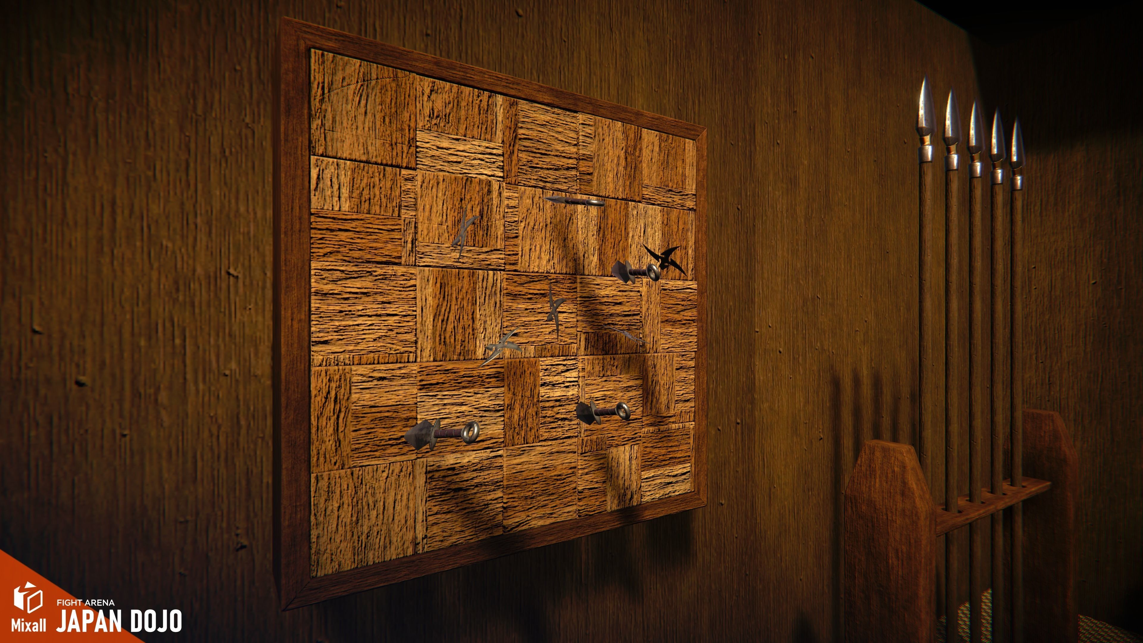 Japan Dojo - Fight arena 3D model | CGTrader