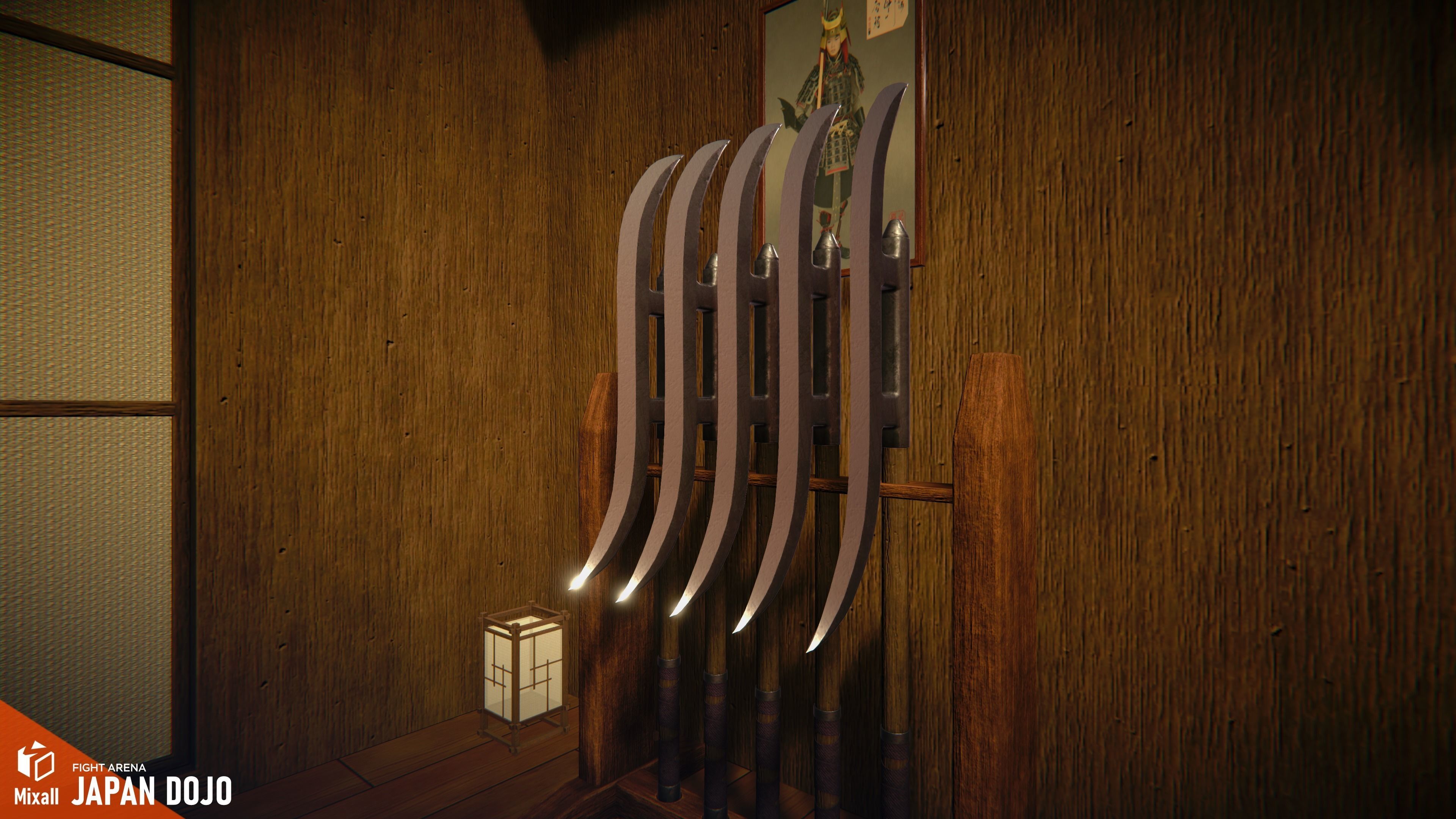 Japan Dojo - Fight arena 3D model | CGTrader