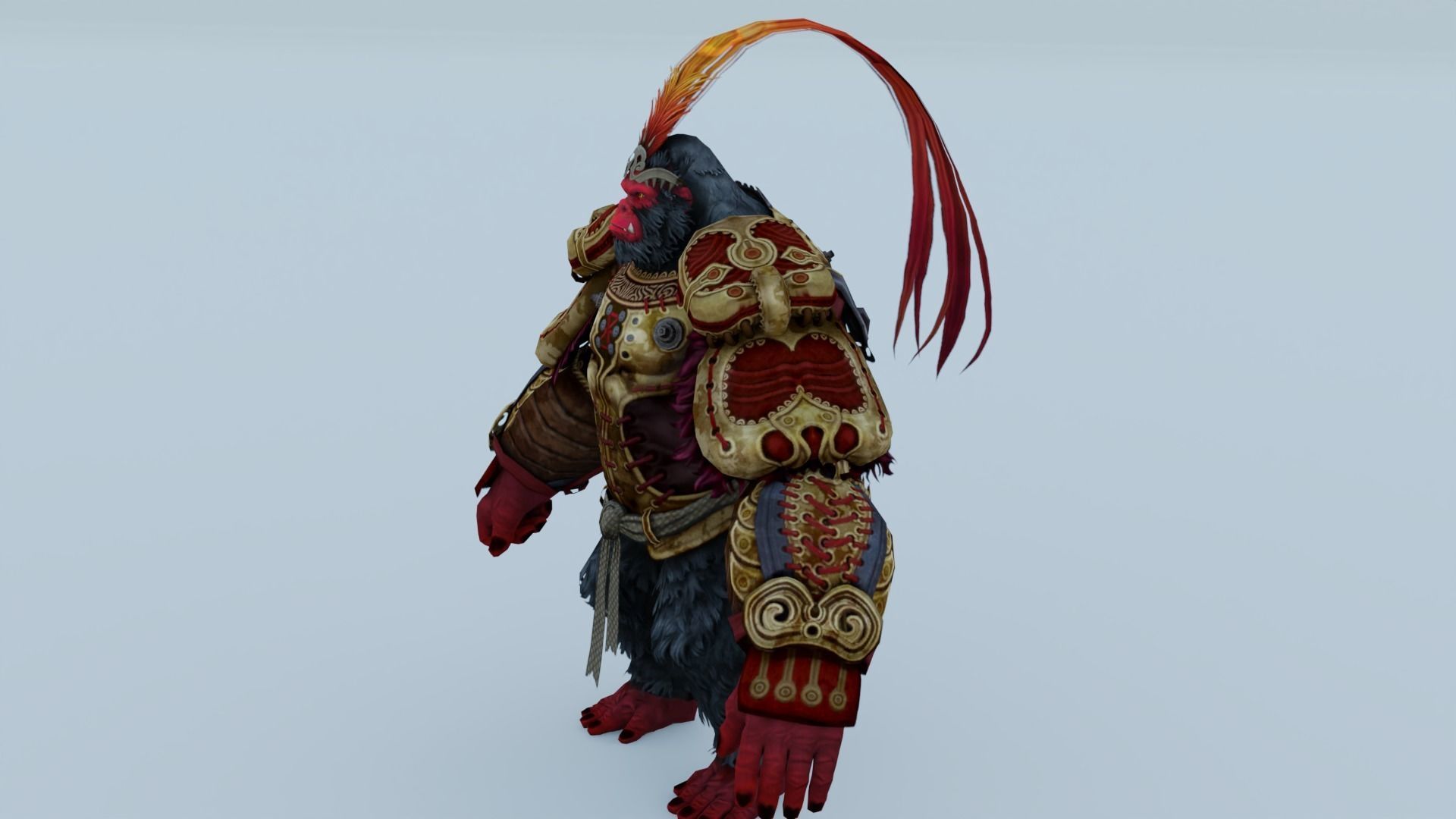 Gorilla Monkey kong 3D model animated rigged | CGTrader