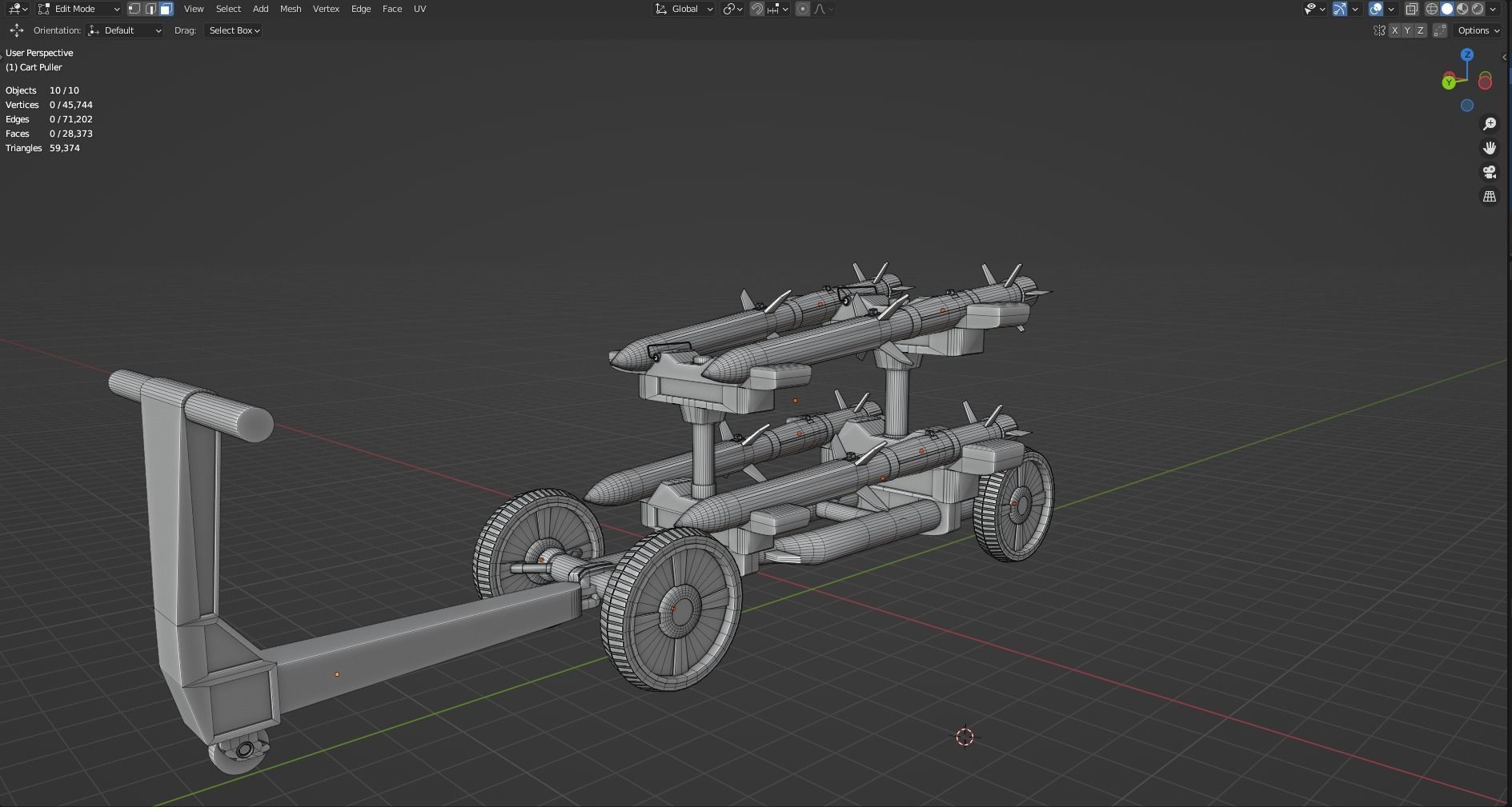 Ballistic Missile Cart free VR / AR / low-poly 3D model | CGTrader