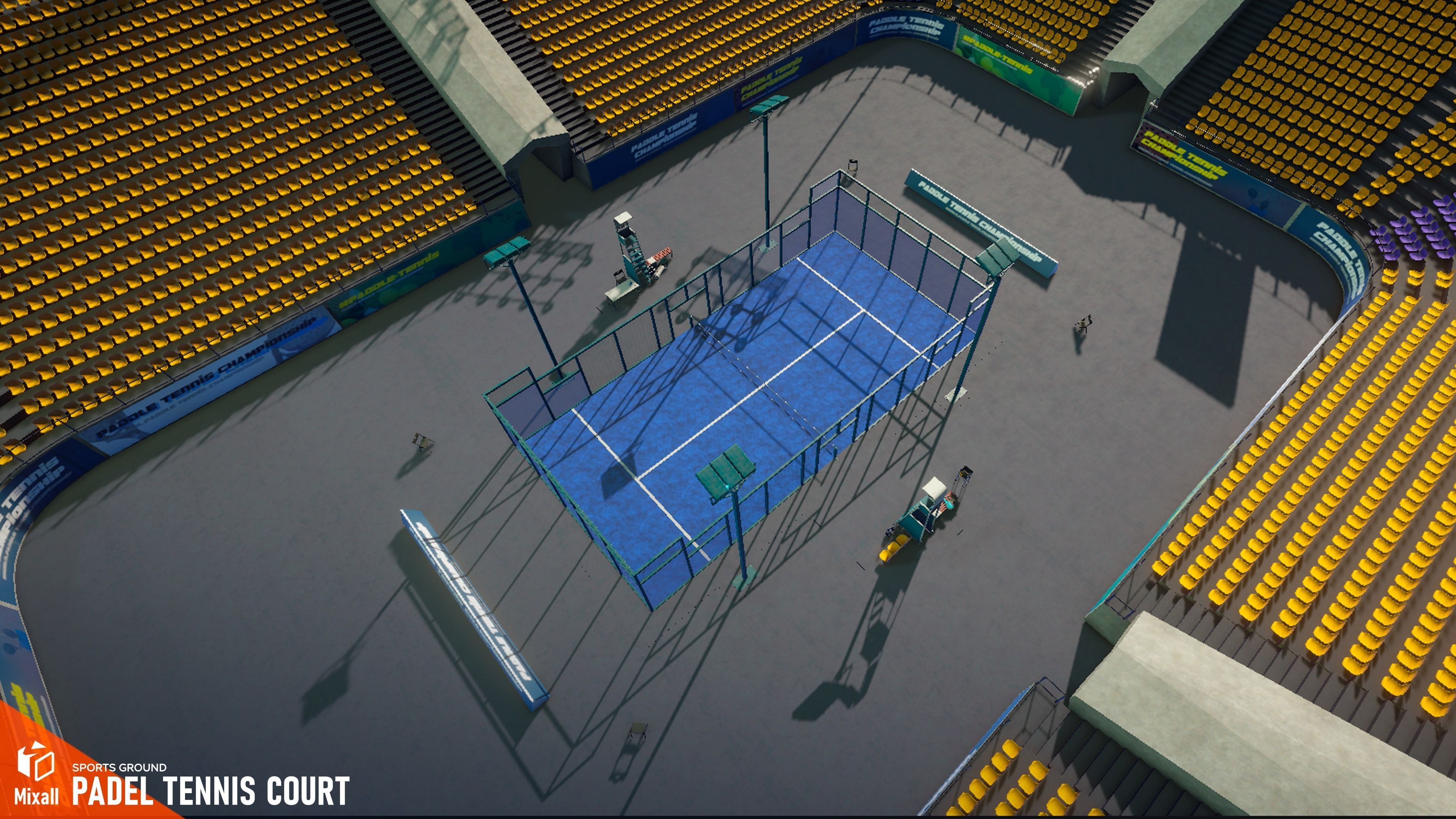 Padel Tennis court - sports ground 3D model | CGTrader