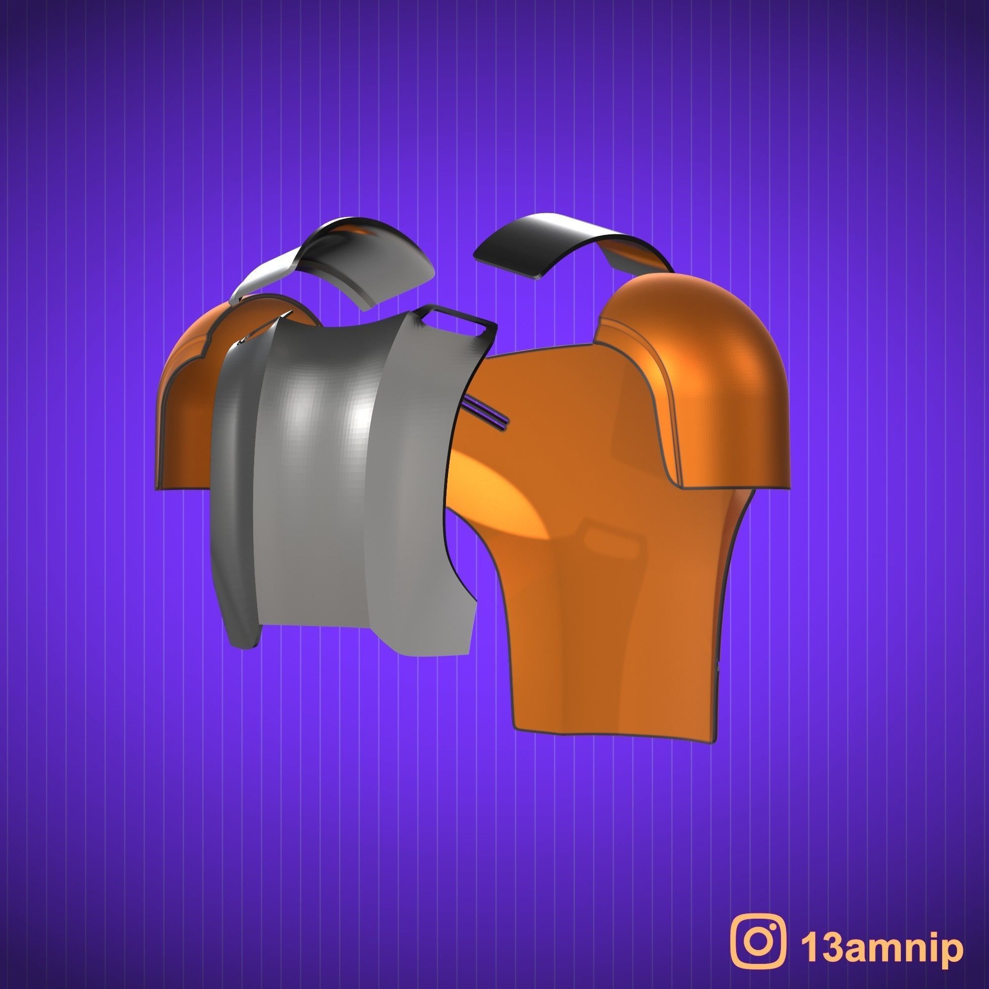 Sabine Wren Chest armor Set 3D model 3D printable | CGTrader