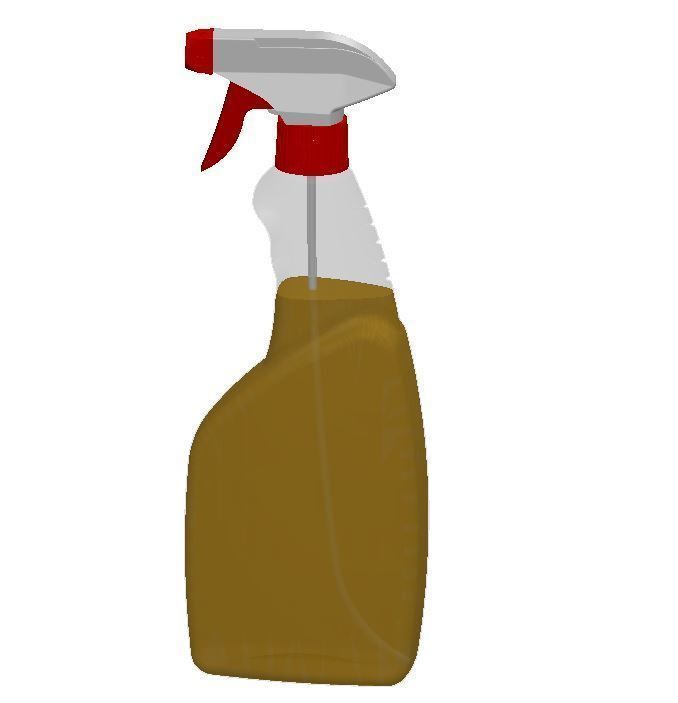 Mist spray bottle with nozzle 3D model | CGTrader