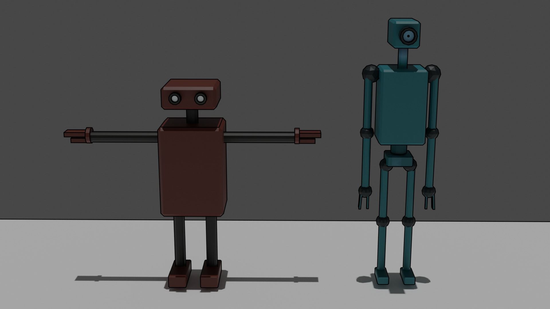 3D model CARTOON ROBOTS VR / AR / low-poly | CGTrader