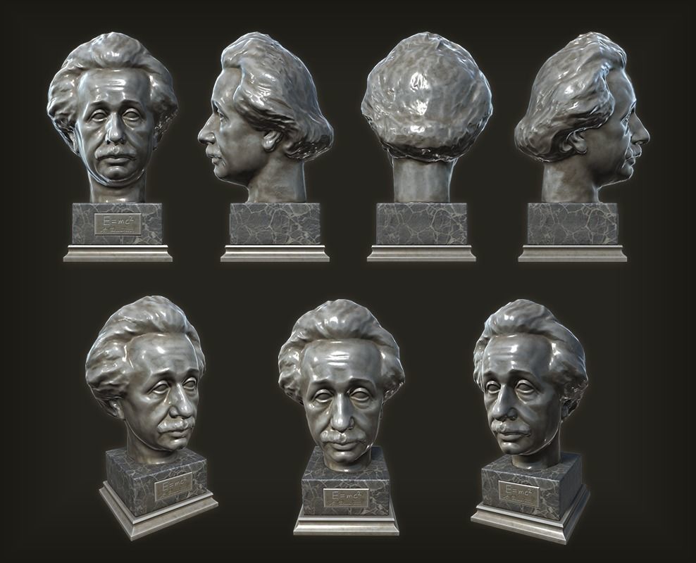 Free Statue Pack free VR / AR / low-poly 3D model animated rigged ...