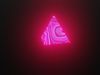 3D model triangle dynamic VFX bloom 3 triangle with neon noise texture ...