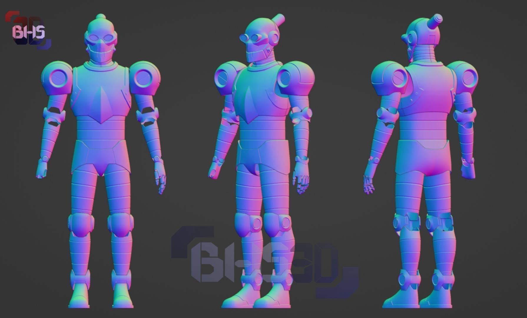 Robot Invincible Full armor 3D digital download 3D model 3D printable ...