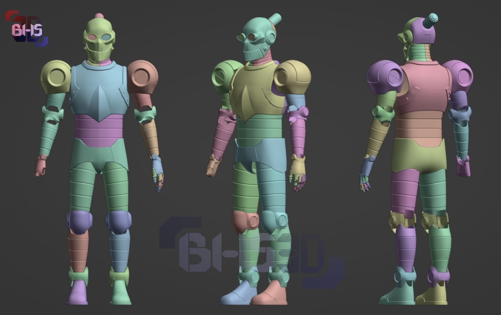 Robot Invincible Full armor 3D digital download 3D model 3D printable ...