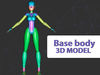 stylized woman Blocking model 3D model free 3D model | CGTrader