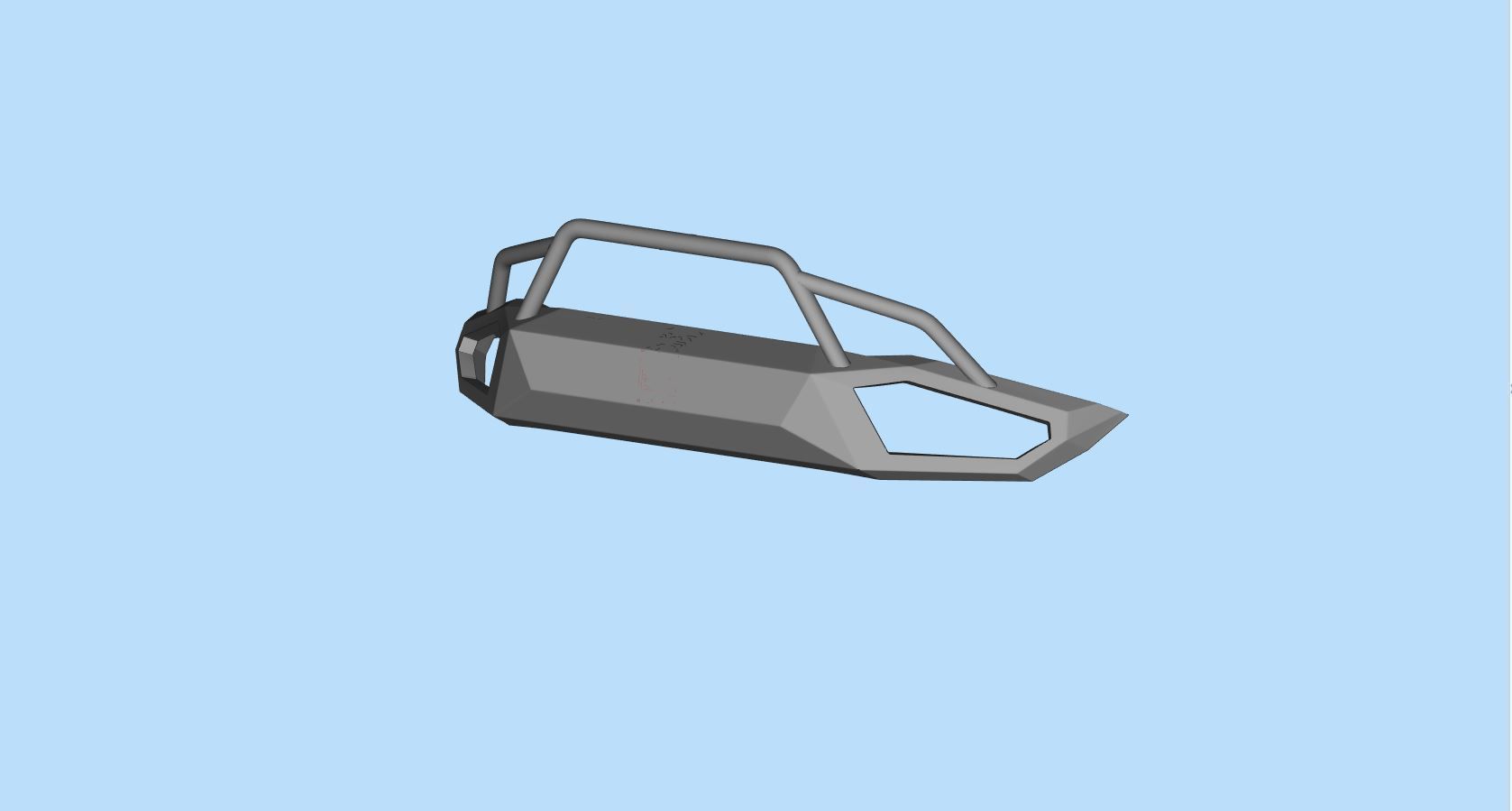 Printable STL Front Bumper Bullbar KITS free 3D model 3D printable ...