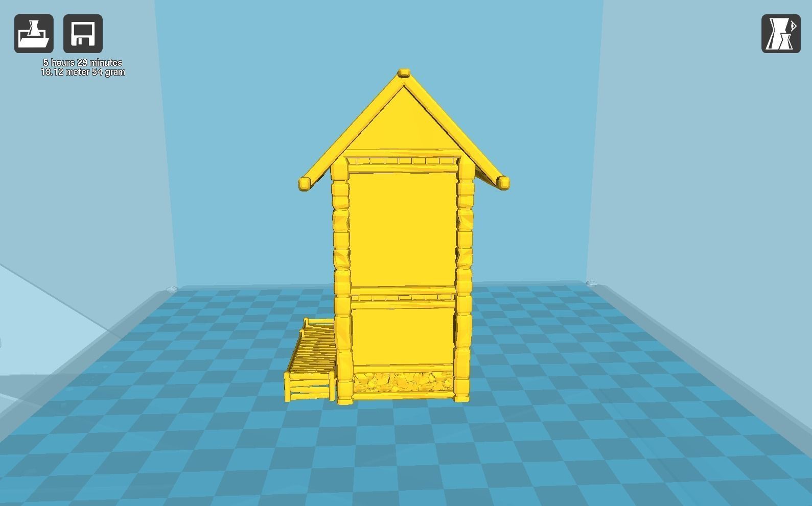 Medieval double cottage 3D model 3D printable | CGTrader