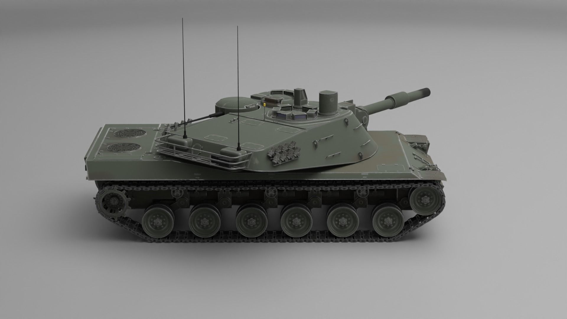 MBT 70 tank 3D model | CGTrader