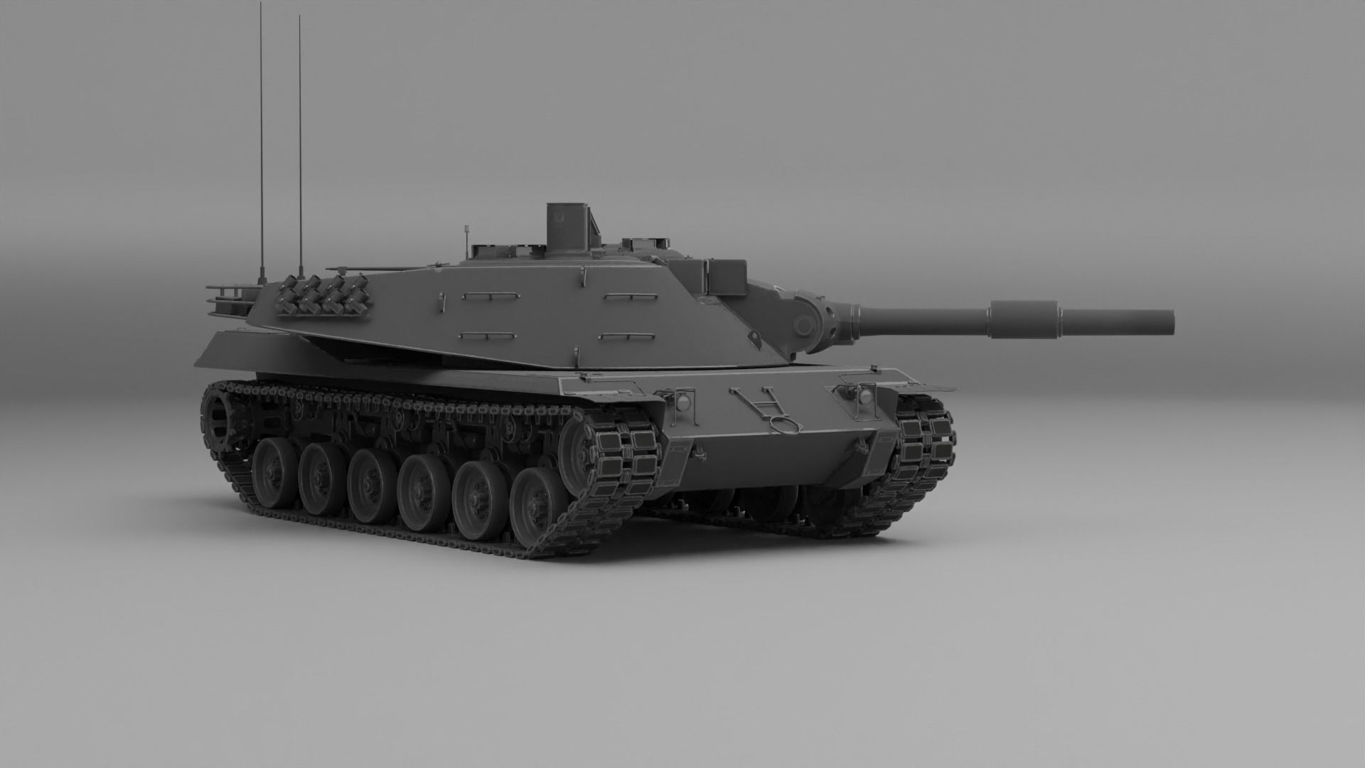 MBT 70 tank 3D model | CGTrader