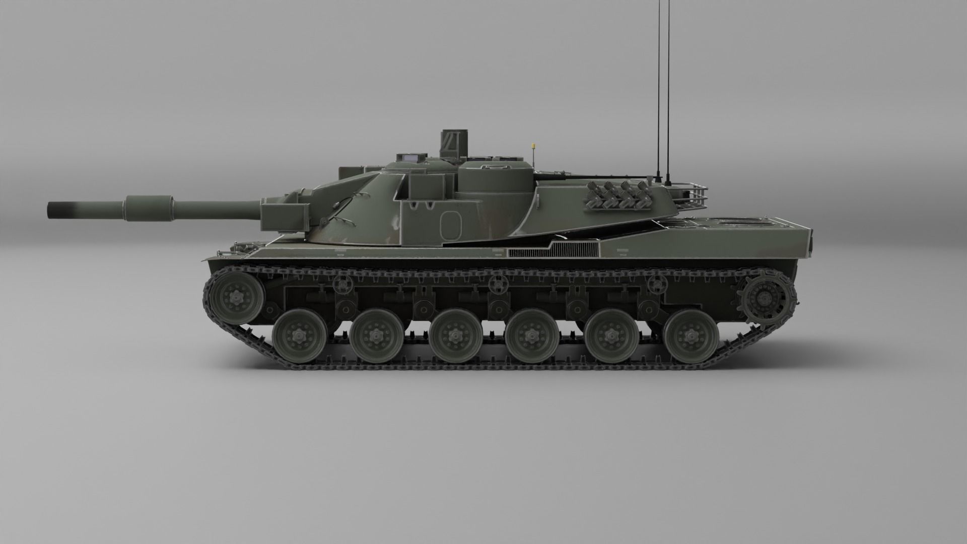 MBT 70 tank 3D model | CGTrader