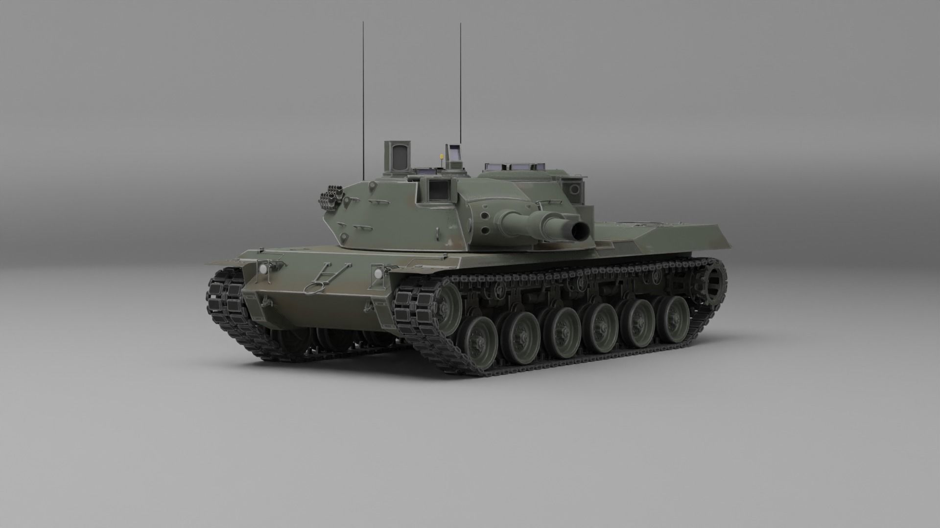 MBT 70 tank 3D model | CGTrader