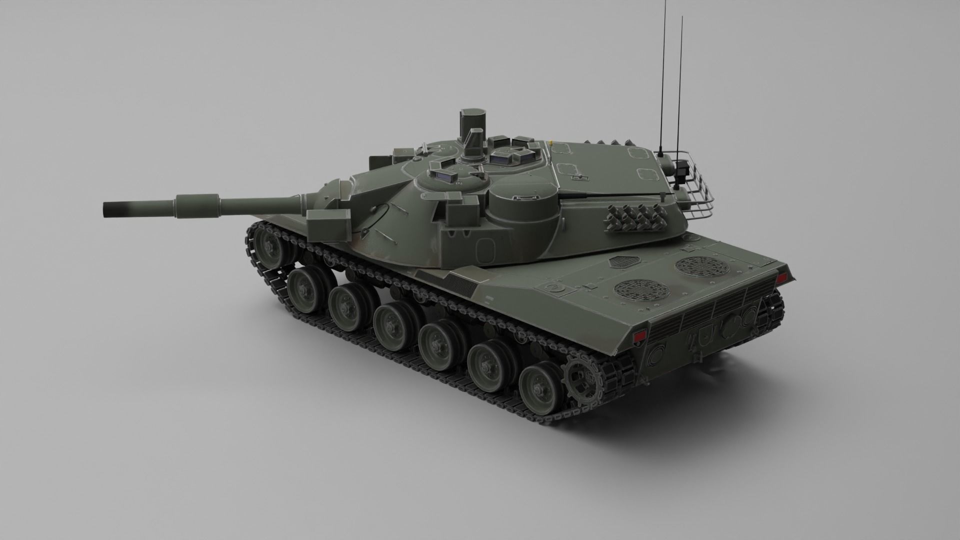 MBT 70 tank 3D model | CGTrader