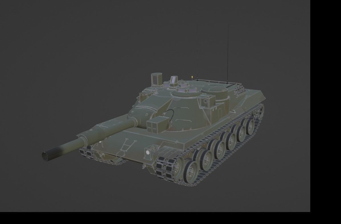MBT 70 tank 3D model | CGTrader