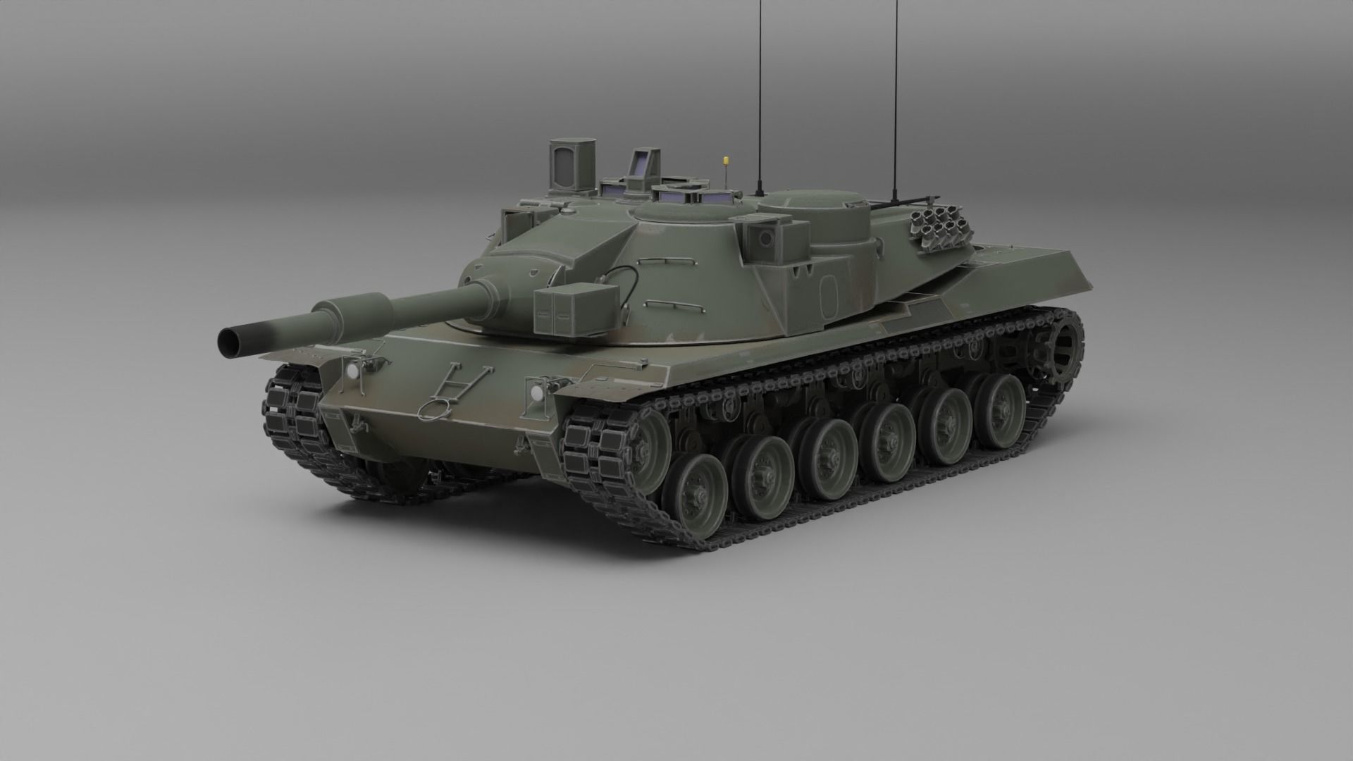 MBT 70 tank 3D model | CGTrader