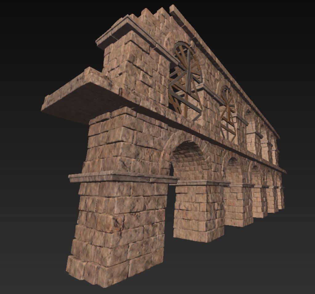 3D model Roman Aqueduct VR / AR / low-poly | CGTrader