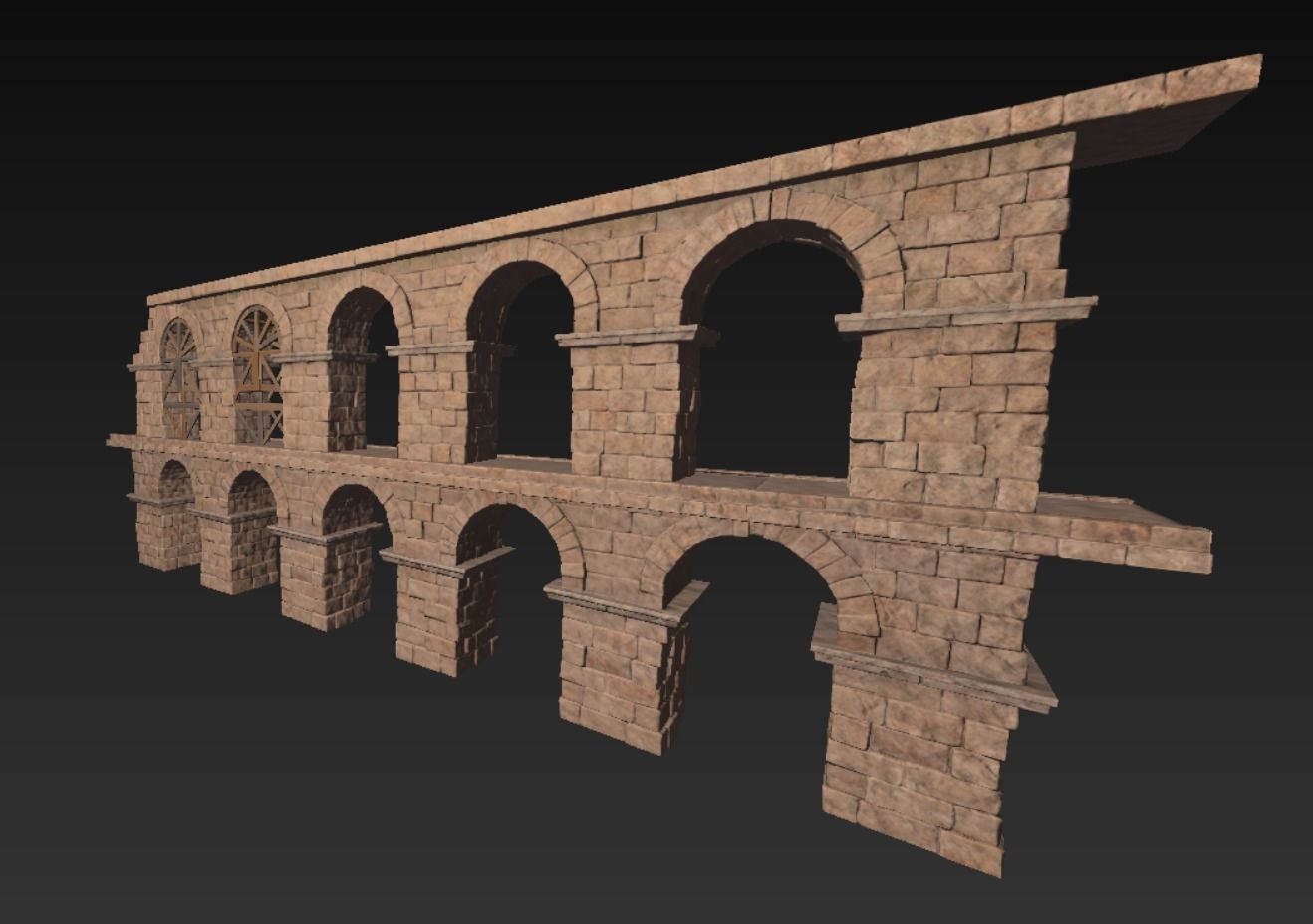 3D model Roman Aqueduct VR / AR / low-poly | CGTrader