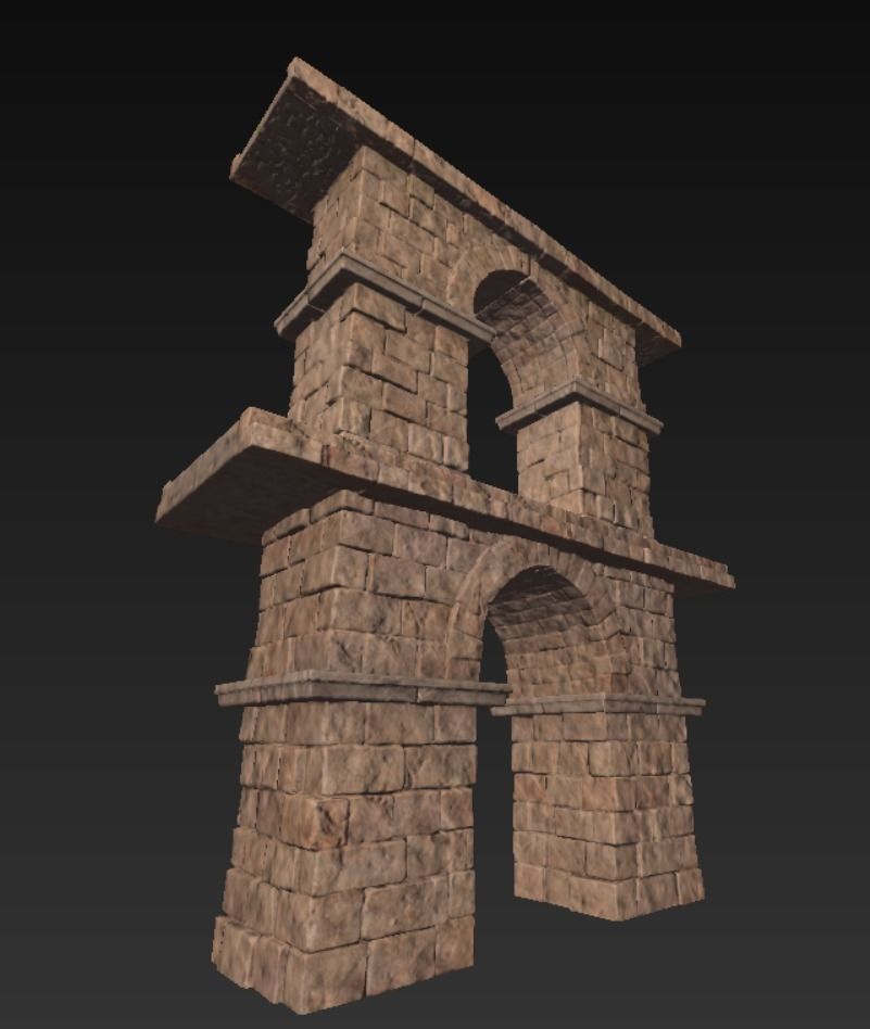 3D model Roman Aqueduct VR / AR / low-poly | CGTrader