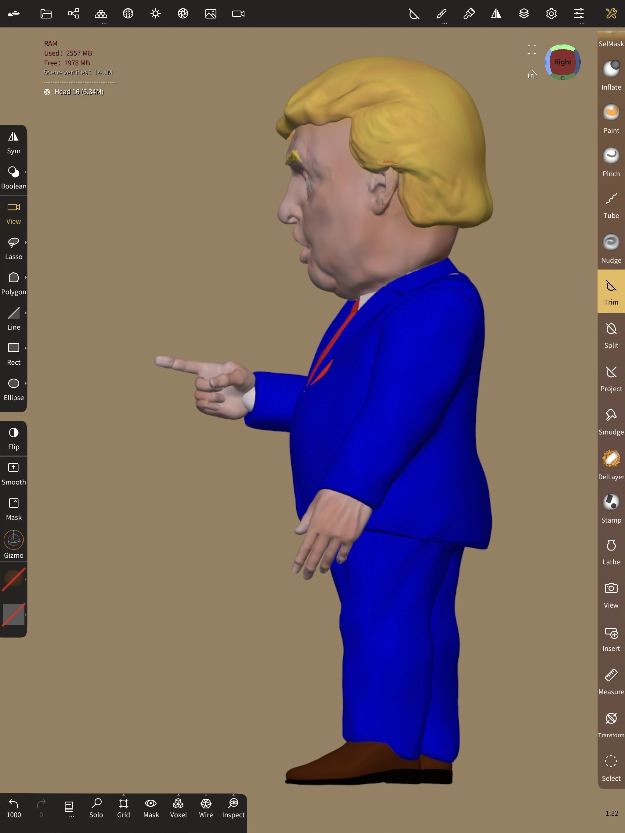 Pres Trump free 3D model | CGTrader