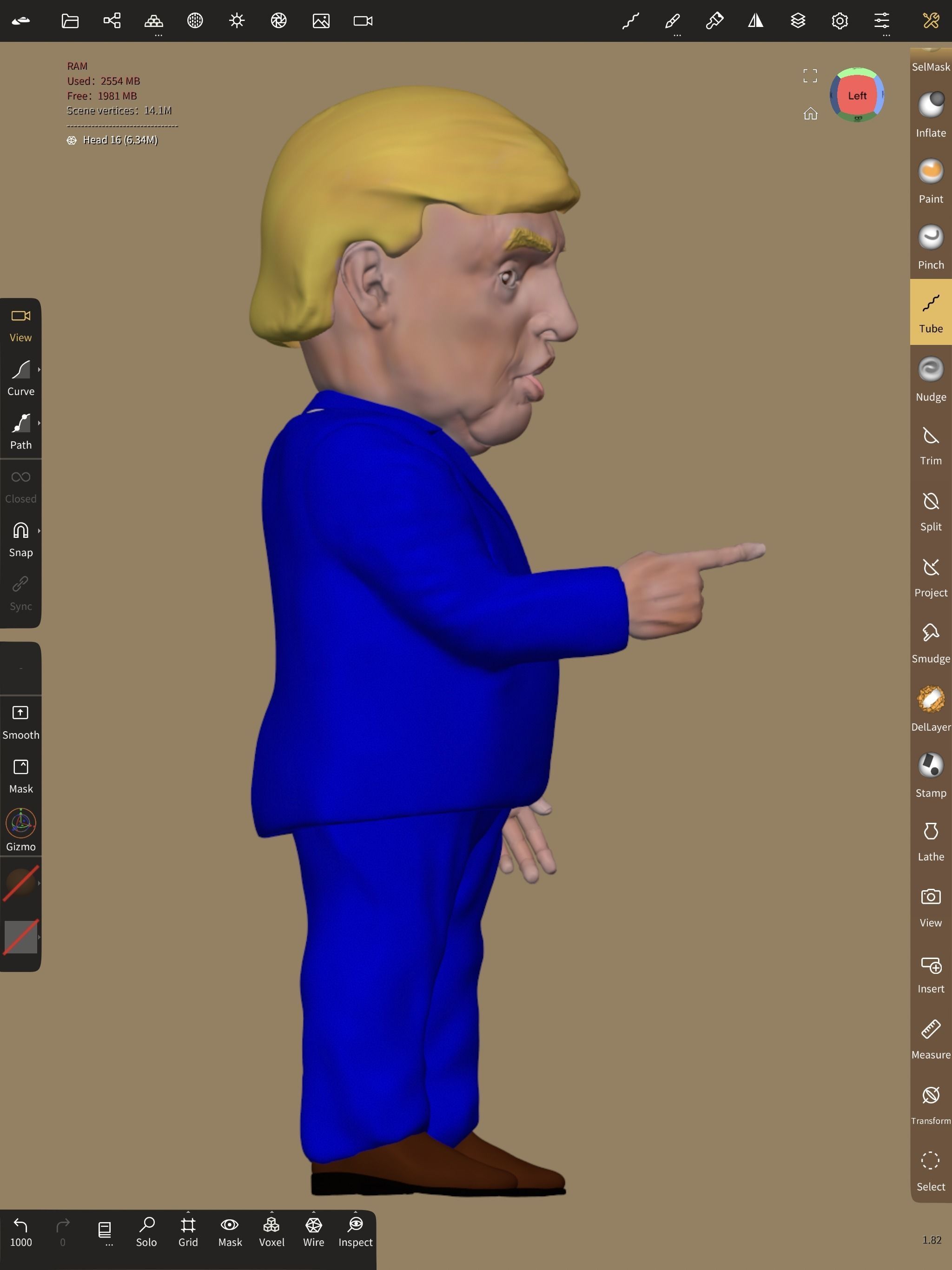Pres Trump free 3D model | CGTrader