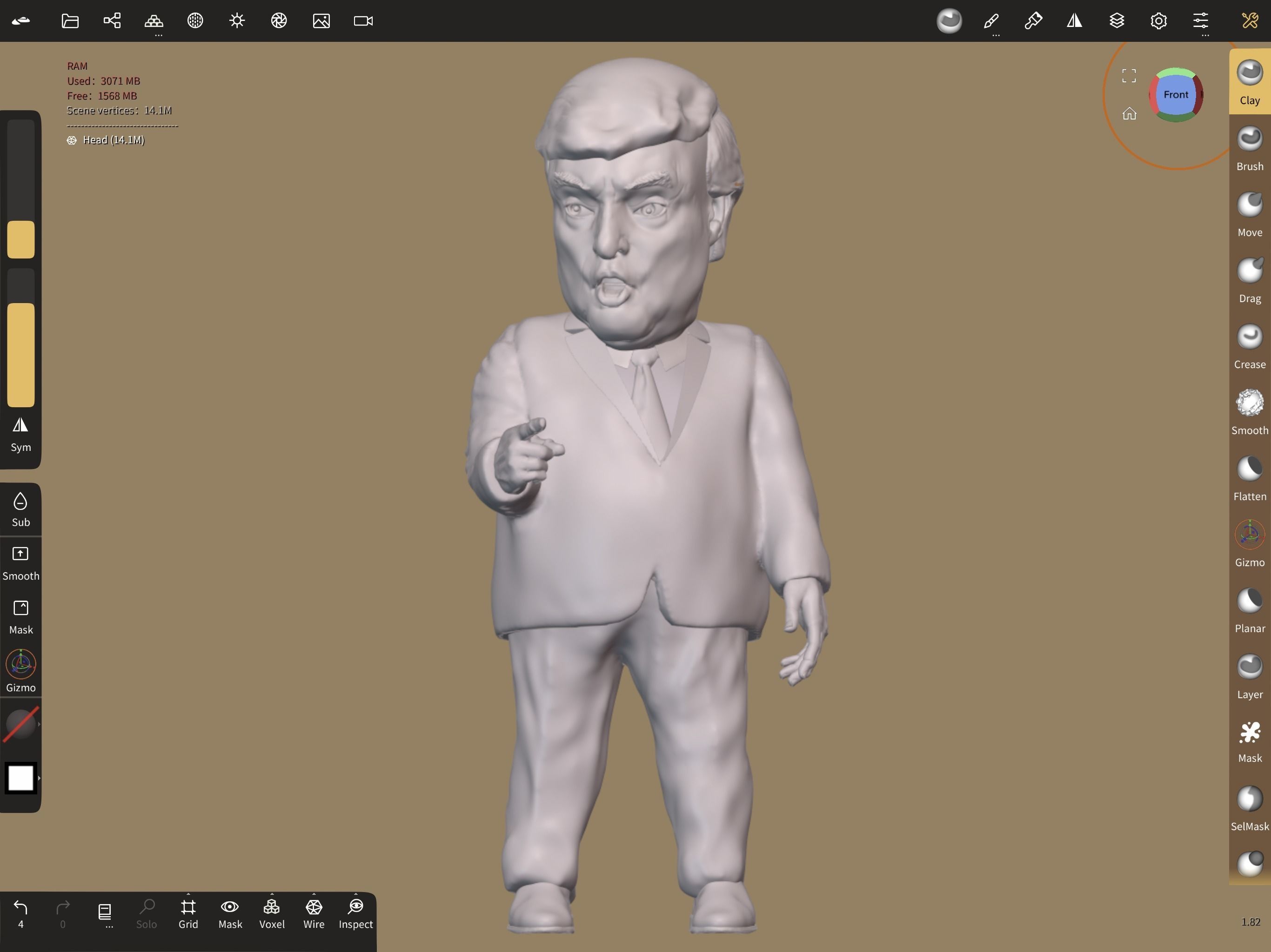 Pres Trump free 3D model | CGTrader