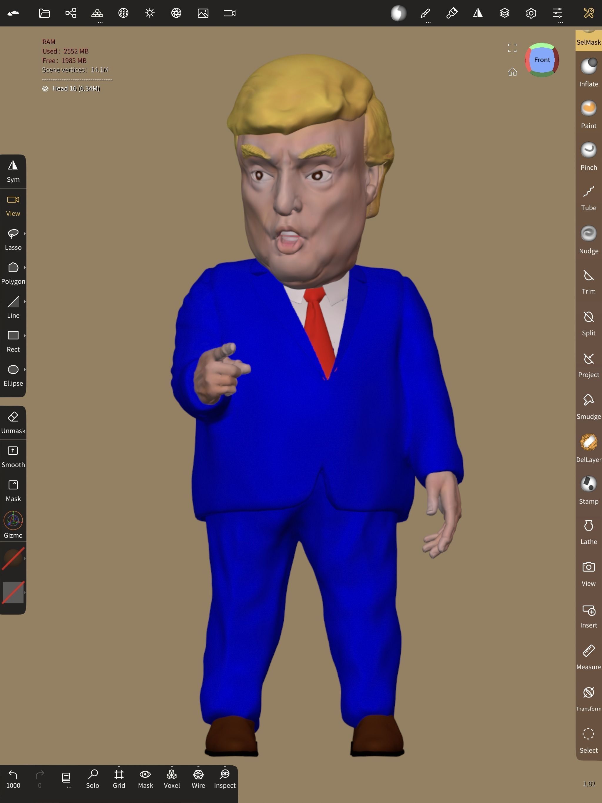 Pres Trump free 3D model | CGTrader