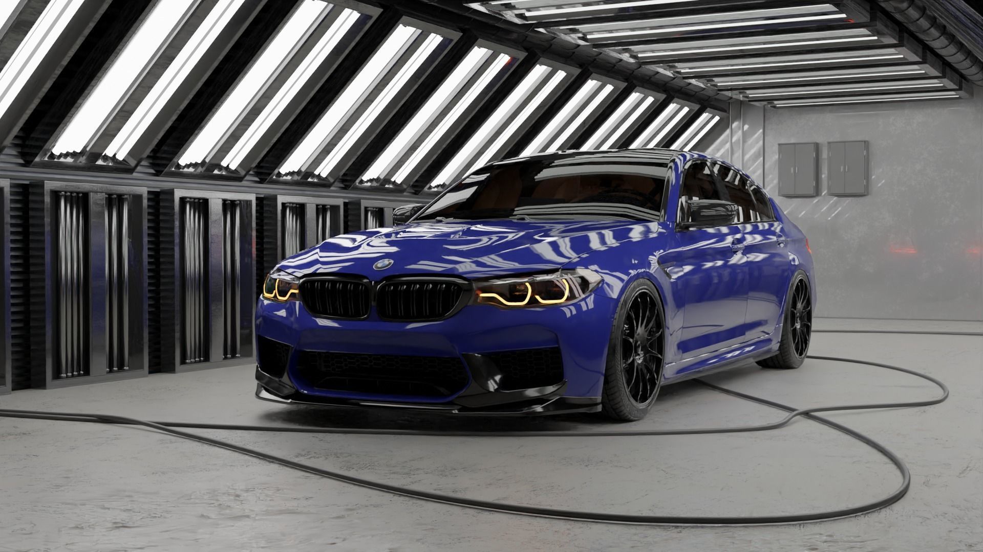 3D Car Rendering Scene Studio Blender File 3D model | CGTrader