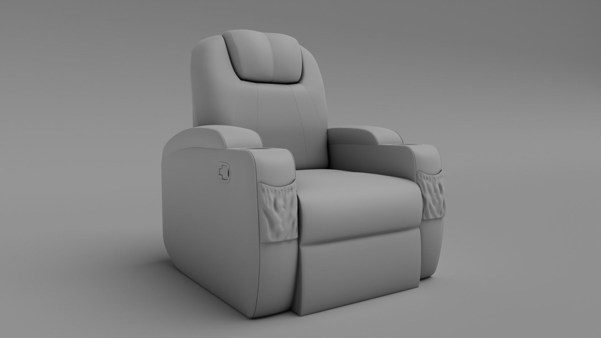 Recliner sofa free 3D model | CGTrader